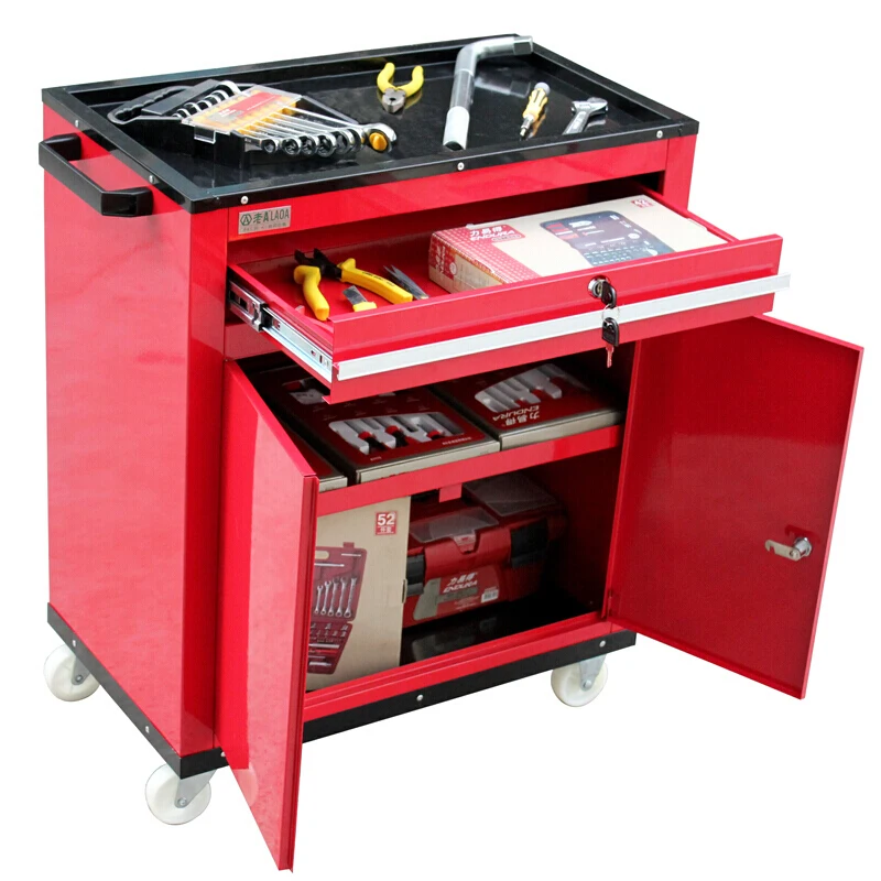 LAOA Trolley With Drawer Cabinet Maintenance Tool Cart With lock Two ...