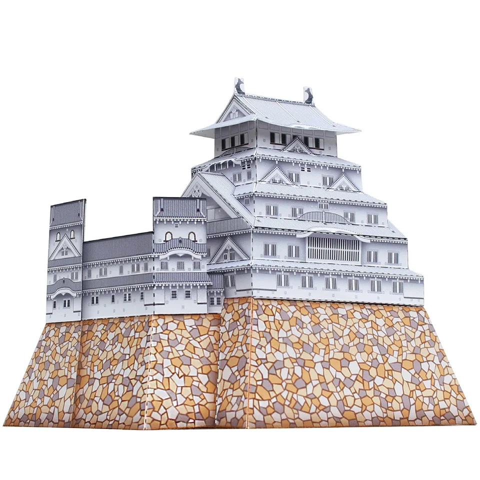 Japan-Himeji-Castle-Folding-Mini-3D-Paper-Model-Papercraft-House-DIY ...