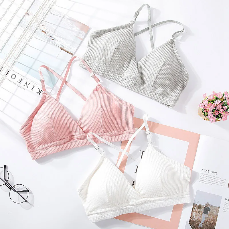 Women Sports Bra Thin Seamless Wire Free Bralette Backless Seamless ...
