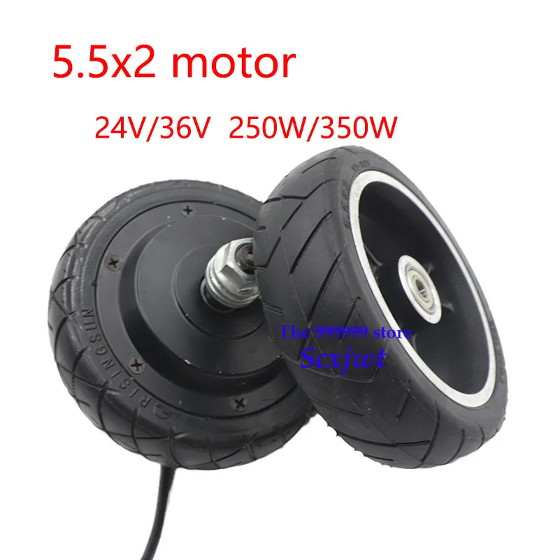 Electric-Scooter-5-5x2-Motor-Tire-and-Front-Wheel-Tyre-24V-250W-36V ...