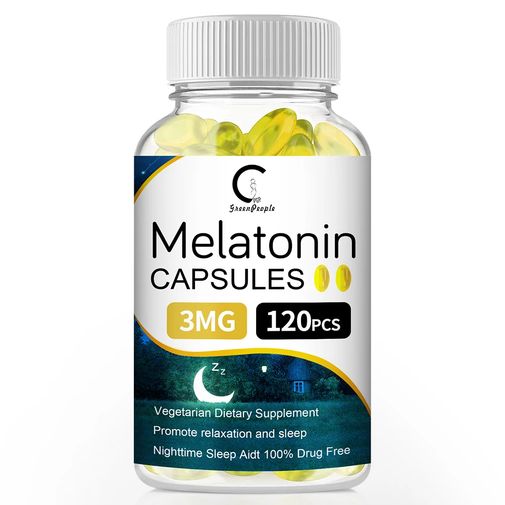 Melatonin Capsules Sleep Aid Anti-Stress - Zenitora Wellness Store