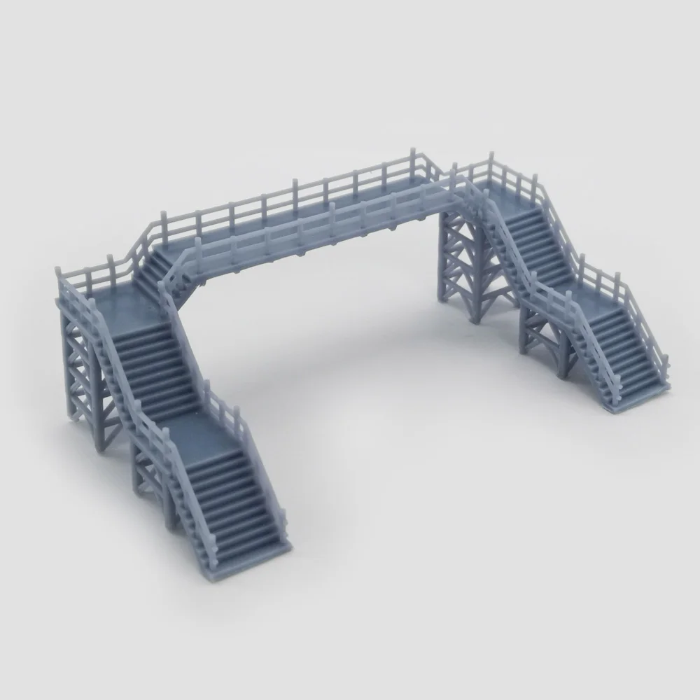 1:220 HO Scale 3D Printed Railway Station Footbridge Model Scene ...
