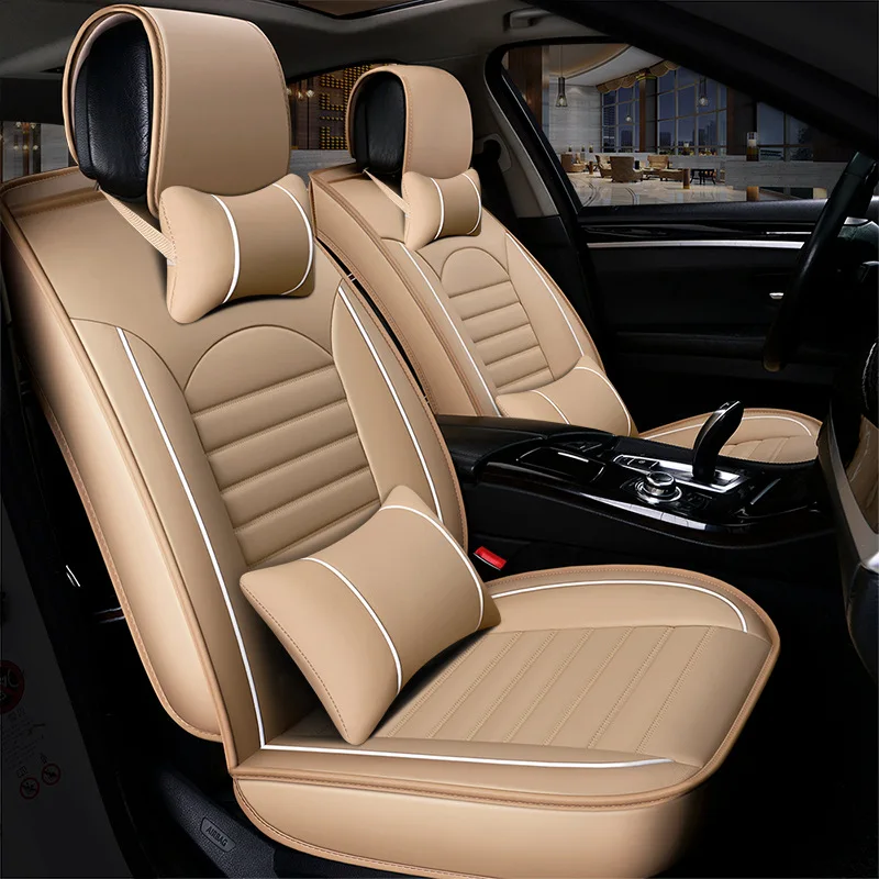 HeXinYan Leather Universal Car Seat Covers for Land Rover all models ...
