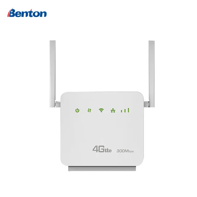 Benton Unlocked 4G LTE Wifi Router 300Mbps Home Wireless CPE Modem Sim ...
