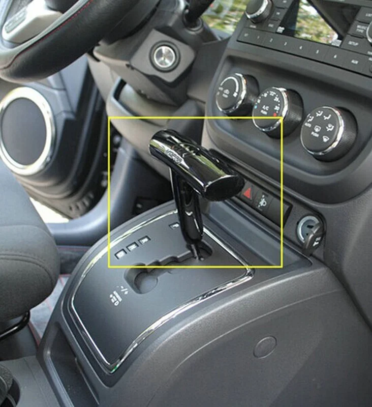 Interior T Handle Gear Shift Knob Shifter Cover for Jeep Wrangler ...
