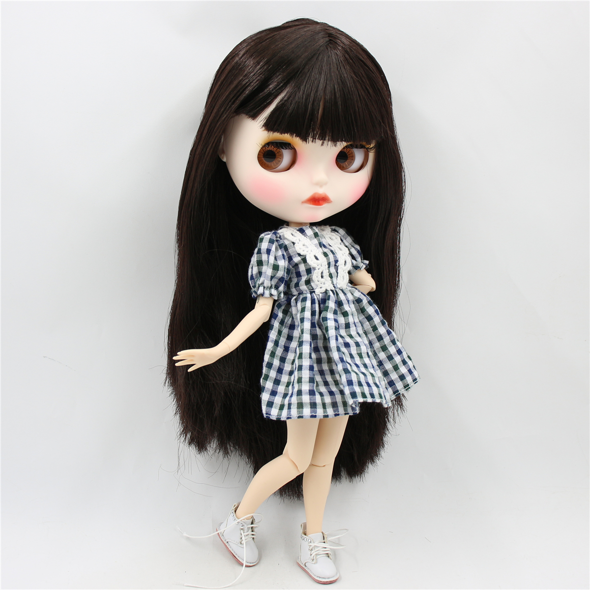 Charleigh – Premium Custom Neo Blythe Doll with Brown Hair, White Skin ...