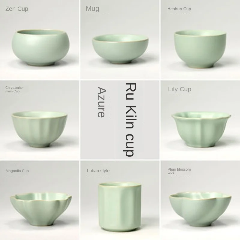 Ceramic Tea Set High End Tea Cup Kung Fu Tea Cup Ru Ware Tea Cup Ruyao ...