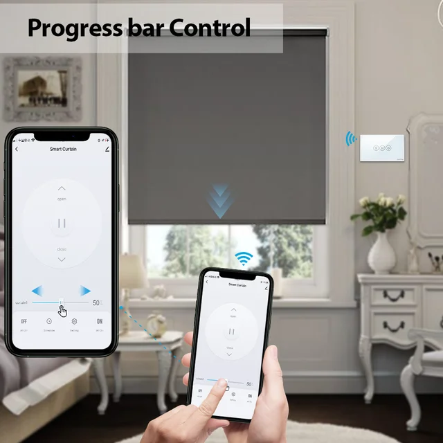 Tuya Smart Wifi Függöny Kapcsoló Elektromos Vak Motorhengerek Redőnyök ...