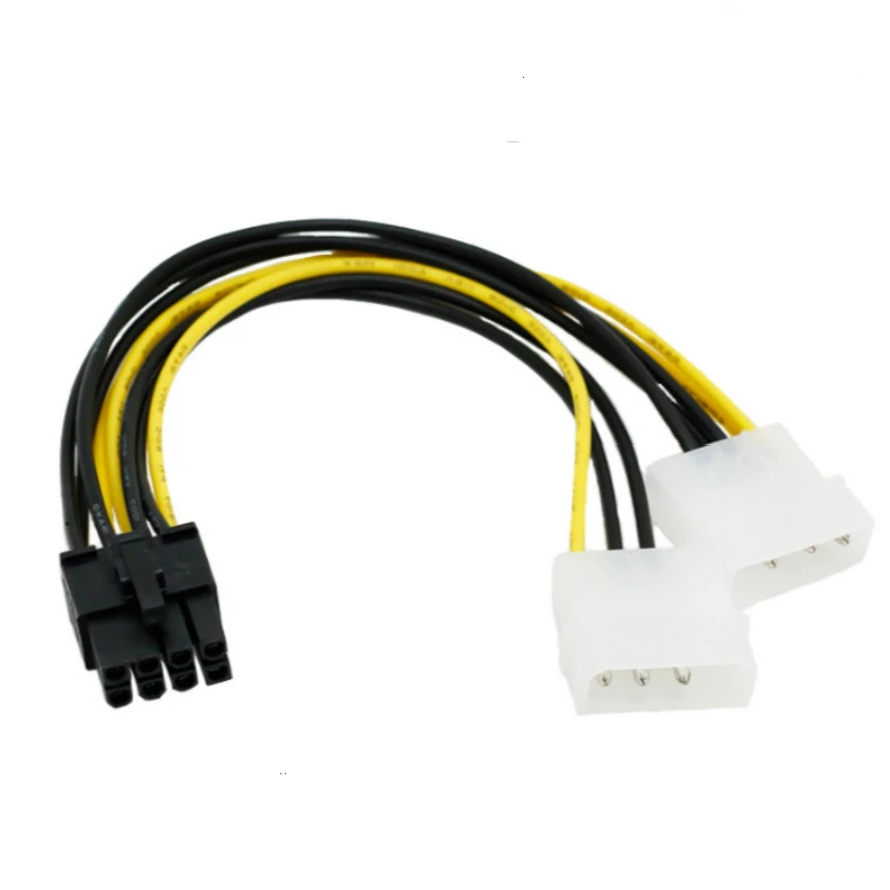 18cm-8Pin-To-Dual-4Pin-Video-Card-Power-Cord-Y-Shape-8-Pin-PCI-Express ...