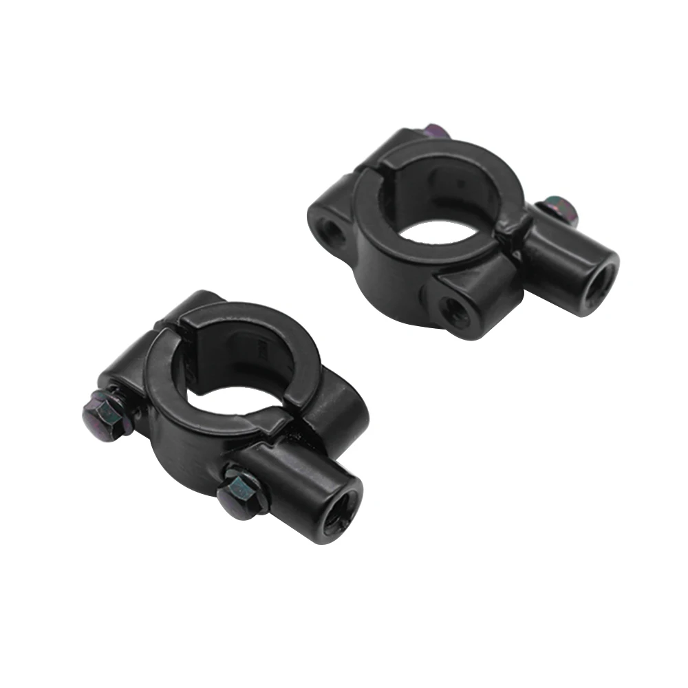 2 pcs Handlebar Mirror Mount Clamp Aluminum Handlebar Rearview Side ...
