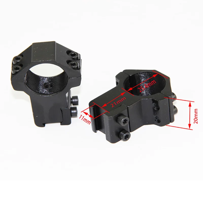 1 Pair New Hot Tactical Hunting High Profile Scope Mounts 25.4mm 1 ...