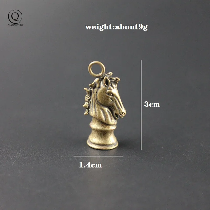 Vintage-Brass-Chess-Knight-Keychain-Car-Key-Hanging-Jewelry-Fashion ...