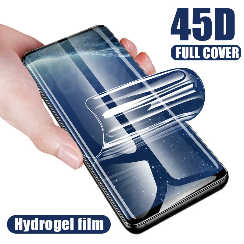 3Pcs 45D Screen Protector Hydrogel Film For Samsung Galaxy S9 S8 Plus ...