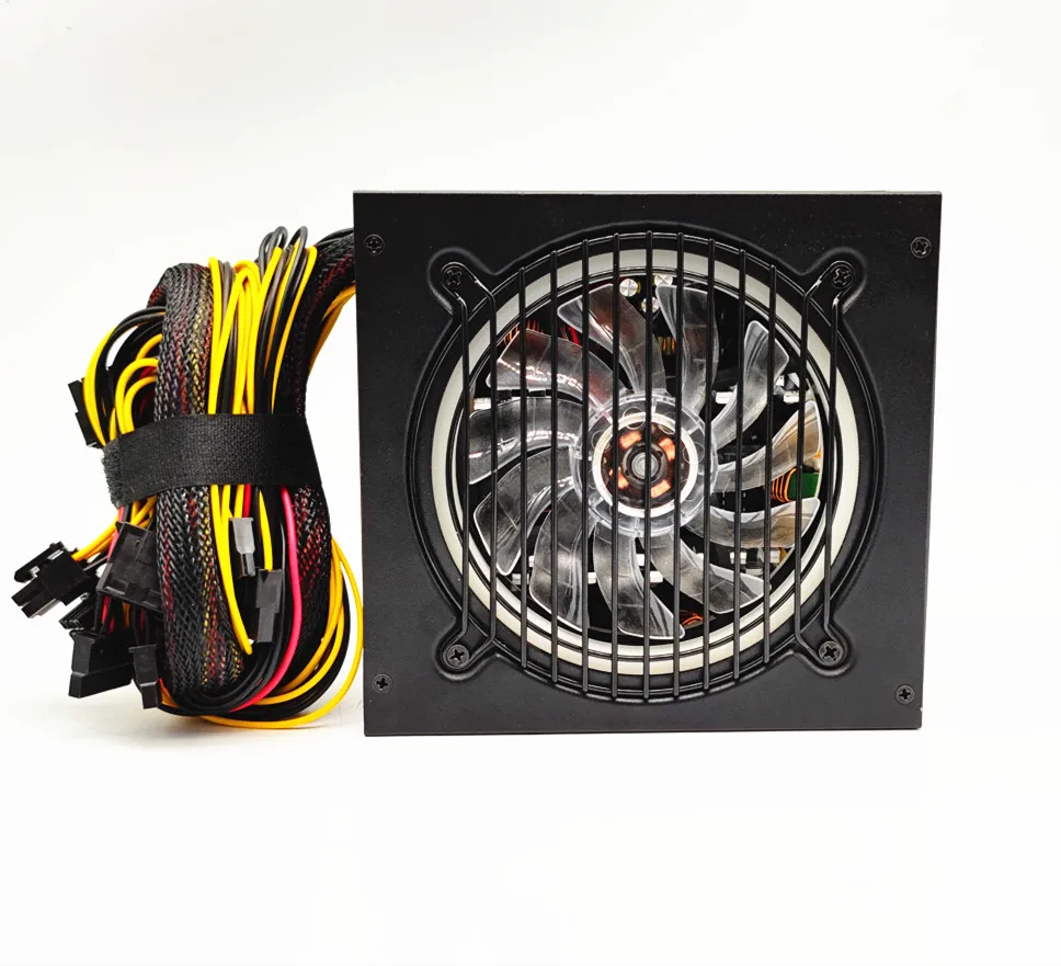 600W PC Power Supply for game Gaming computer dual cpu PSU 110V 220V ...