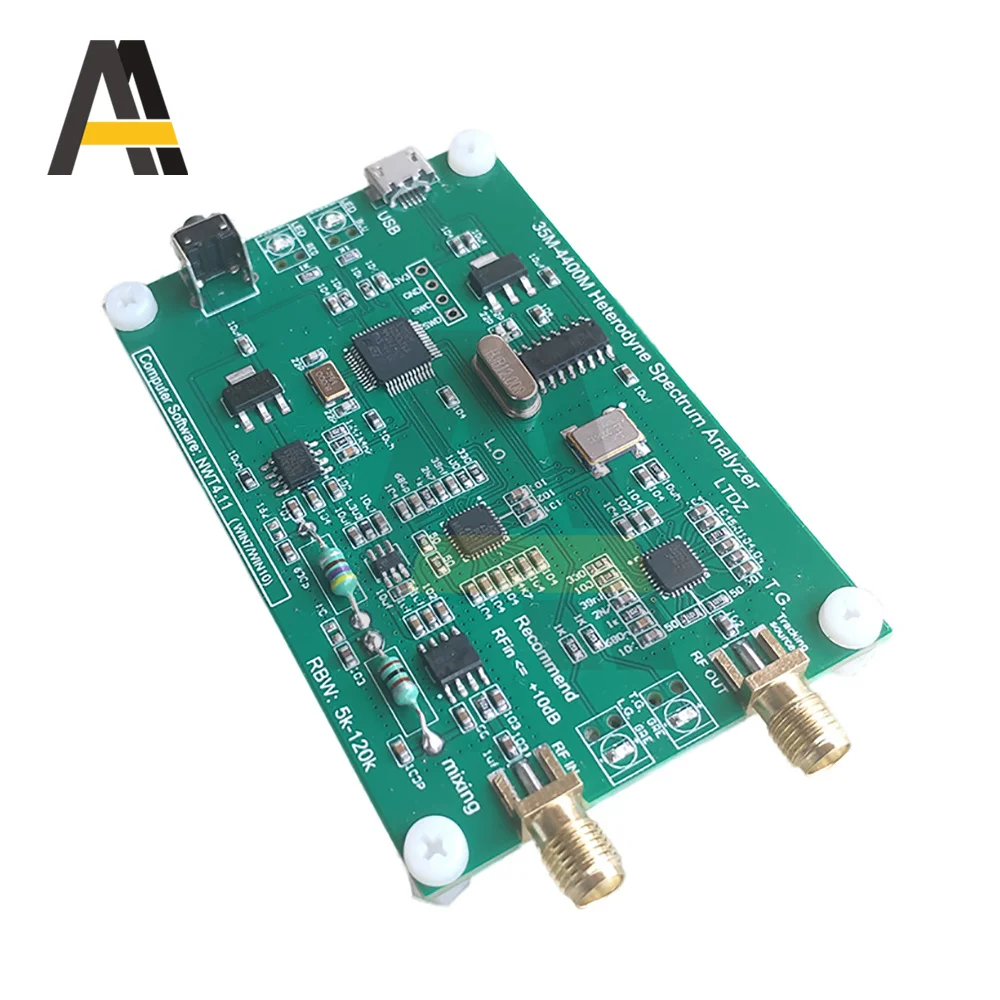 35M-4400M Spectrum Analyzer Board RF Frequency Domain Analysis Tool Spectrum Analyzer with USB ...