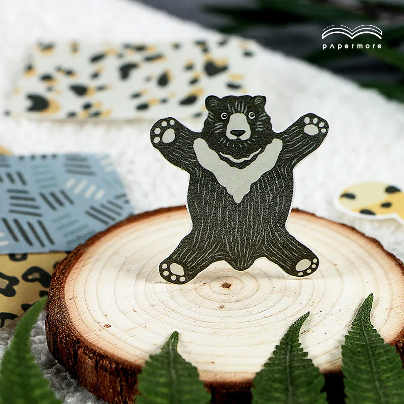 В диких творческих животных Тема Одиночная маскирующая лента DIY резка ...