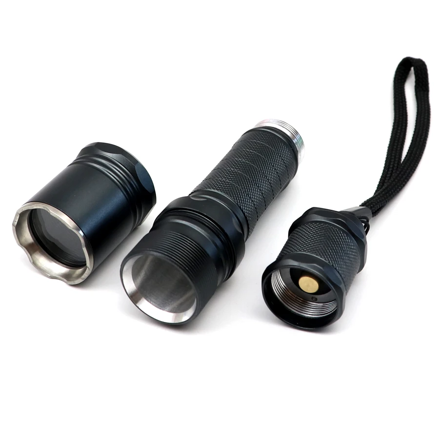 Diy Flashlight Shell Aluminum Alloy M5 M6 Torch Lantern Case Body Host ...