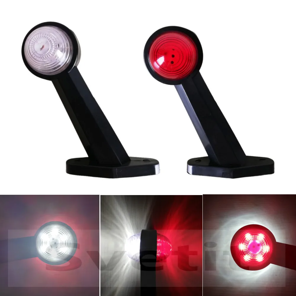 2pcs 12v 24v Position Light Trailer Rear Lights Led Marker Lights For ...