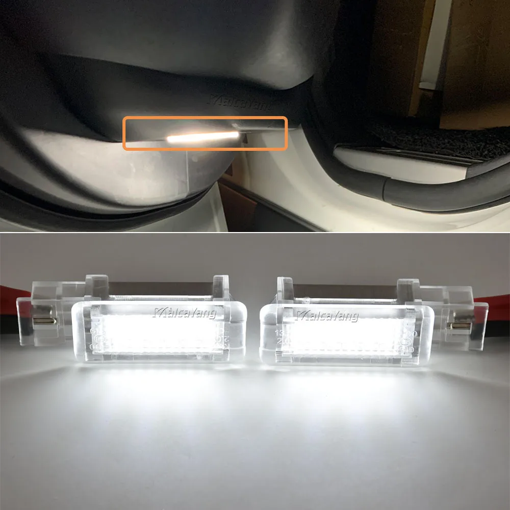 2Pcs White LED Courtesy Footwell Under Door Light For Benz R171 R199 2D ...