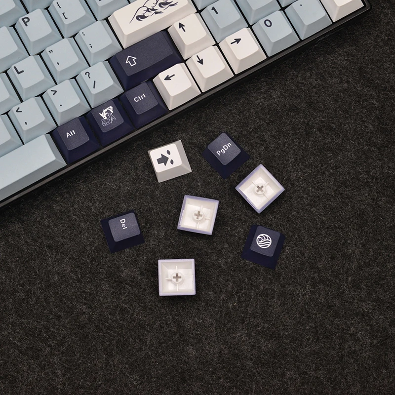 Chaves Gmk Mizu Pbt Keycap Cherry Profile Dye-sub Keycaps Para Teclado ...