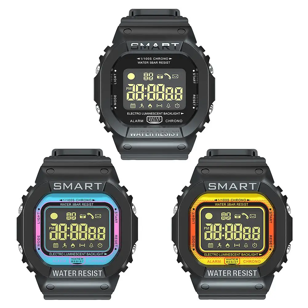 EX16T Smart Watch Step Counter Sport Information Reminder Night Light ...