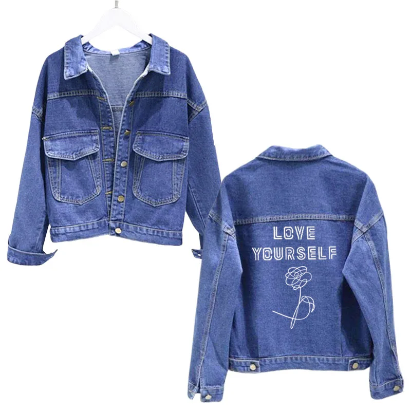 Buy BTS Blue Denim Jacket (Love Yourself Collection) Online