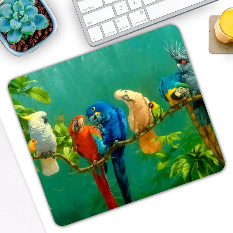 Animal Bird Parrot Game Carpet Mouse Pad Anti Slip Mousepad Gaming Mice ...