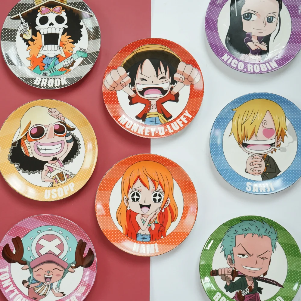 One Piece Luffy Zoro Porcelain Ceramic Dinner Plate | One piece ...