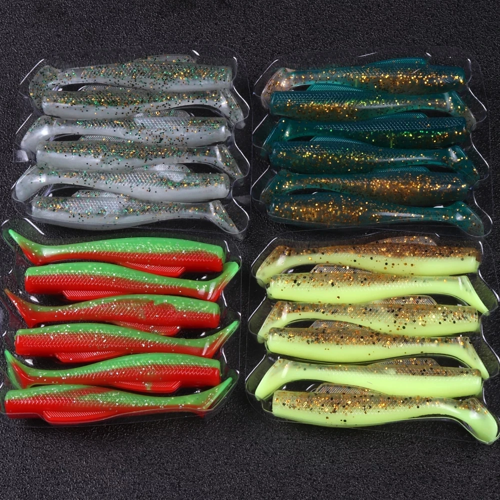 JOHNCOO-6pcs-lot-Fishing-Soft-Lure-TPR-Bait-80mm-4-8g-High-Elastic-T ...