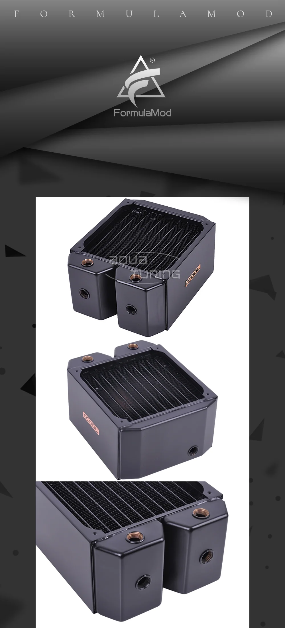 Cold row full copper radiator Alphacool NexXxoS Monsta Full Copper ...