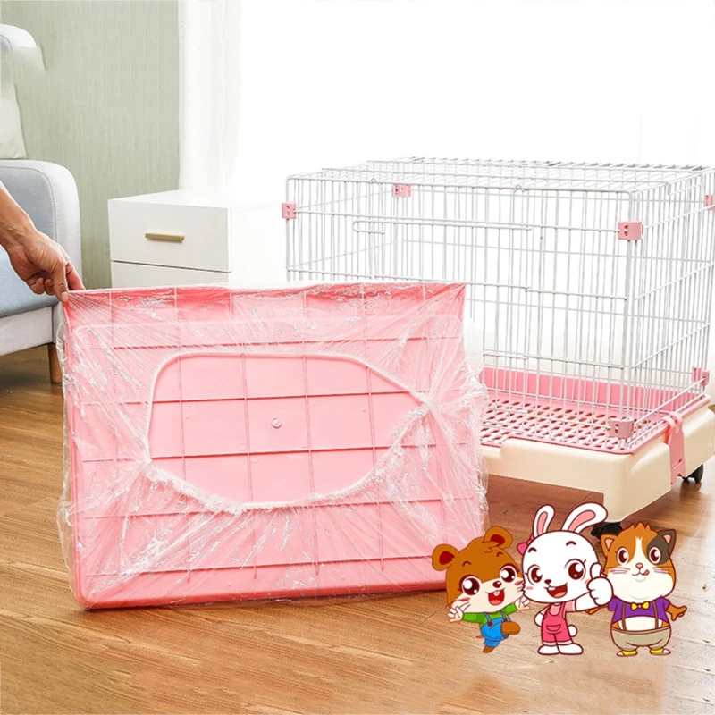 Rabbit Cage Liners Disposable Large Plastic Mat Plastic Bunny Cage Mat ...