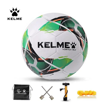 KELME Professional Football Soccer Ball TPU Size 3 Size 4 Size 5 Red Green Goal Team Match ...