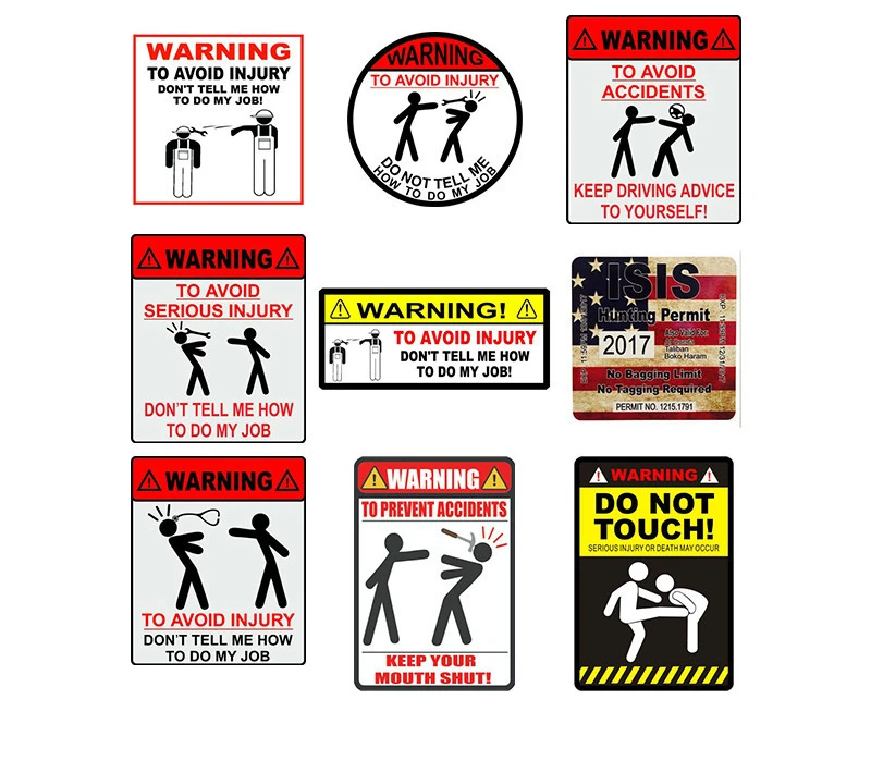 Car-Stickers-PVC-Decor-WARNING-TO-AVOID-SERIOUS-INJURY-DONT-TELL-ME-HOW ...
