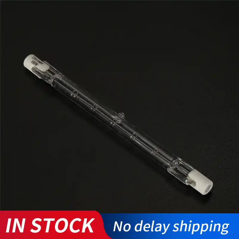 Transparent R7s Halogen Bulb AC220V 240V 200W Glass Halogen Lamp 118mm ...