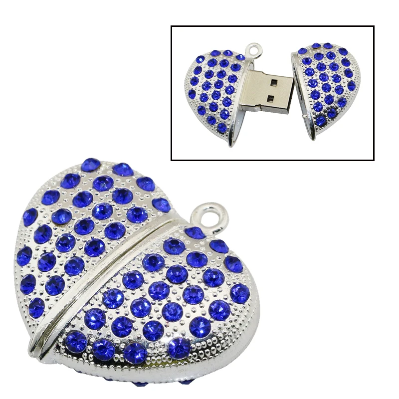 Diamond Heart Usb Flash Drive Pendrive 128gb Usb Pen Drive Flash Drive ...