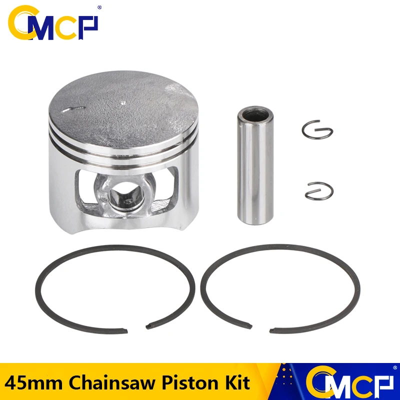 Cmcp 45mm Chainsaw Piston Kit Cylinder Piston Set Pin Ring Kit Fit For ...