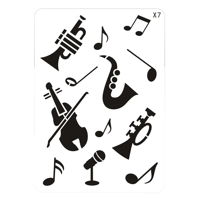 Printable Music Notes Stencils