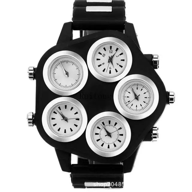 Five Movement Sport Big Dial Extra Large Dial Stylish Guy's Hip Hop ...