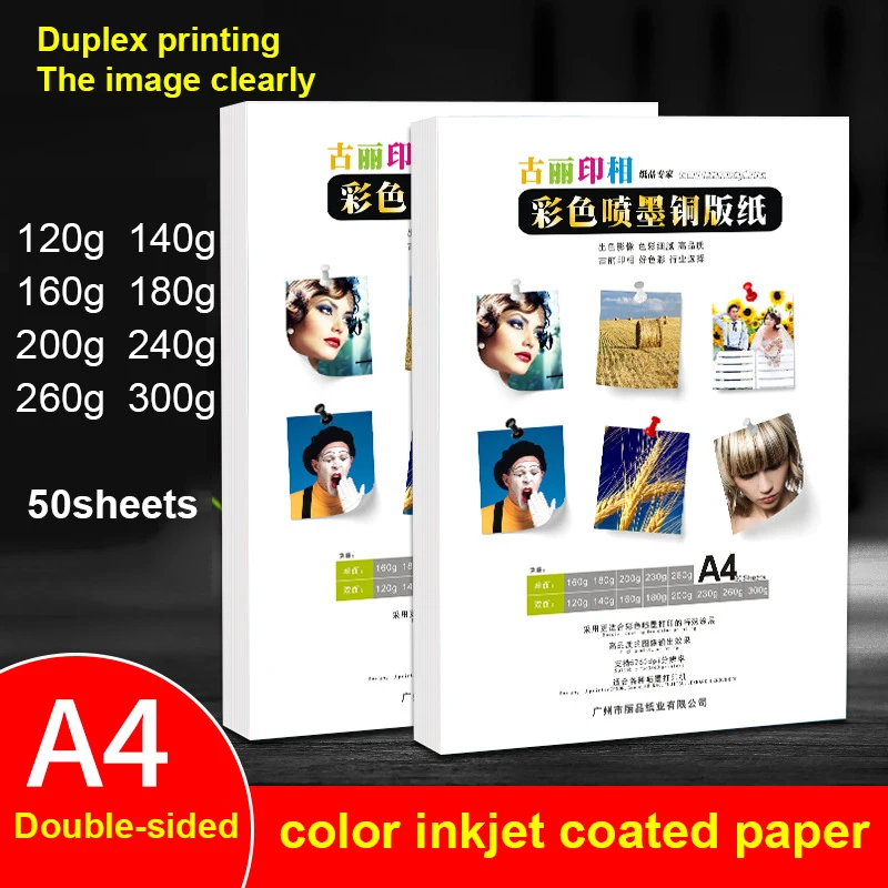 A4-Double-sided-High-Gloss-Inkjet-Coated-Paper-For-Printing-High-grade ...