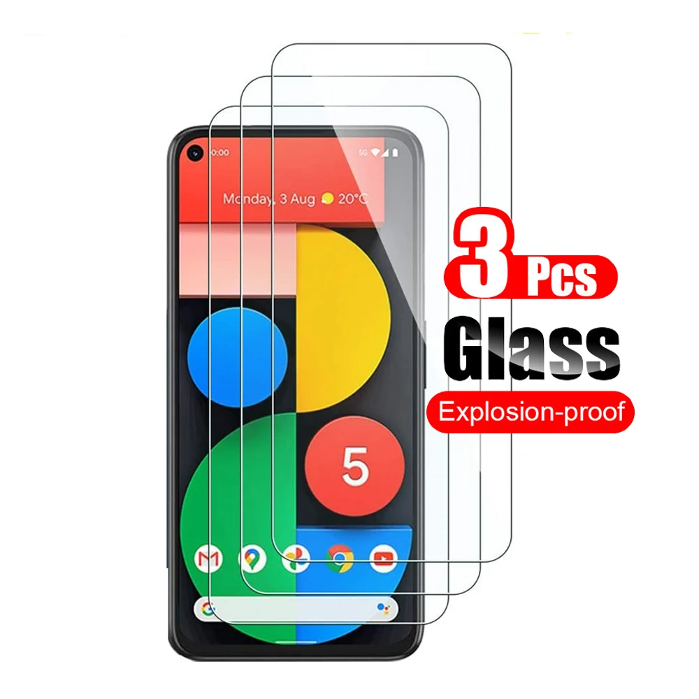 3Pcs-Tempered-Glass-For-Google-Pixel-5-5A-5G-Pixel5-Screen-Protector ...