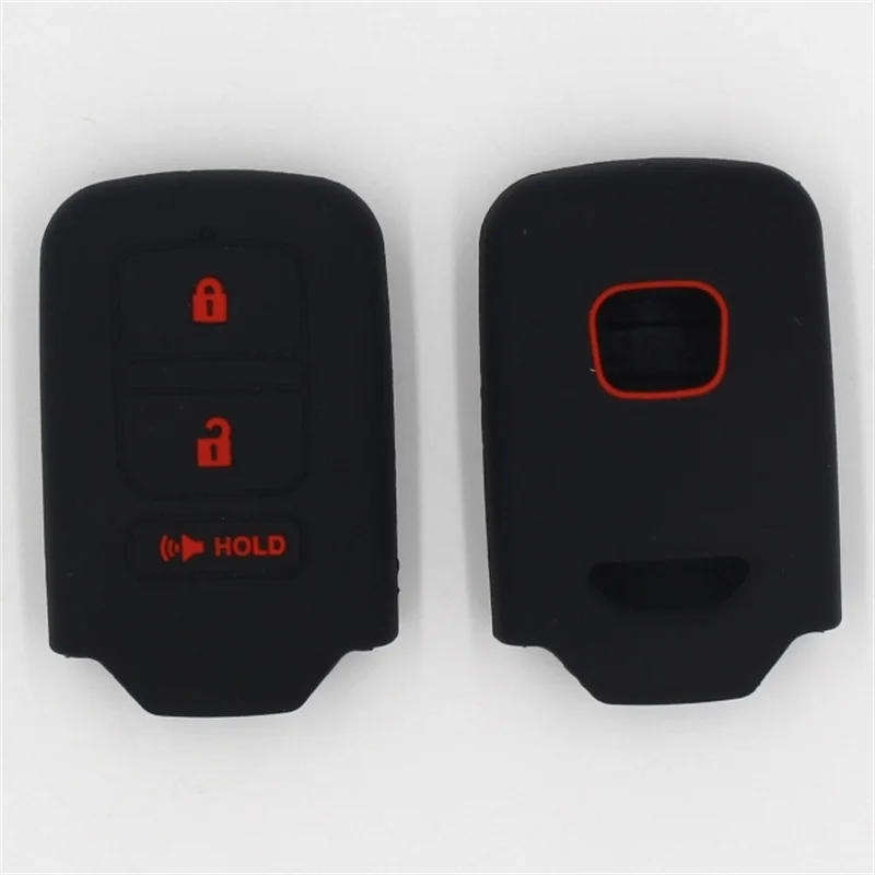 2PC-Silicone-Fob-Key-Case-Holder-Cover-for-Honda-Fit-CR-V-CRV-HRV-Pilot ...