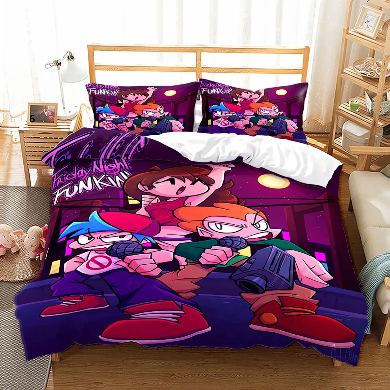 Friday-Night-Funkin-Bedding-Set-Single-Twin-Full-Queen-King-Size-Friday ...