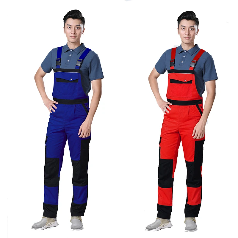 Workwear Overall Work Bib and Brace Overall Pants Trousers with Multi ...