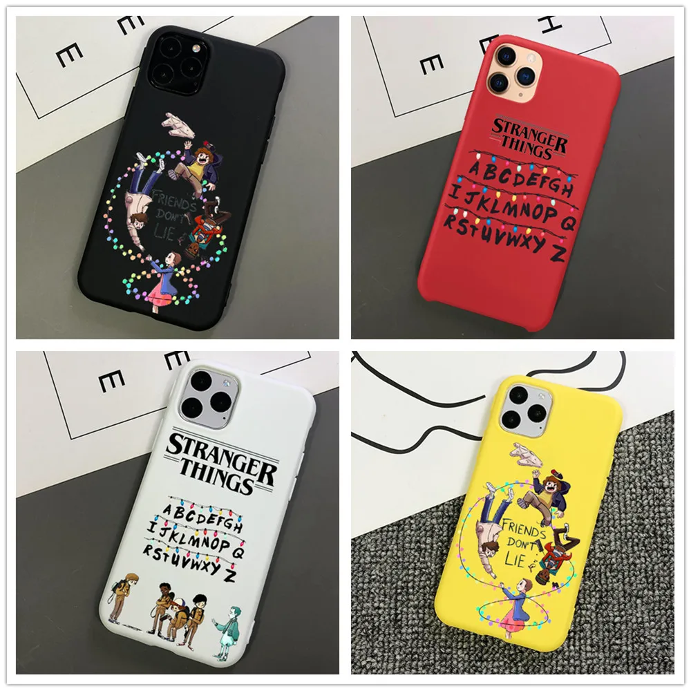 Stranger Things fundas de silicona TPU con luces navideñas, colores ...