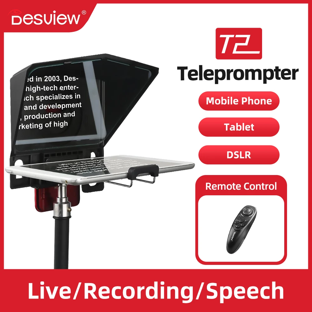 Bestview T2 Big Screen Prompter Professional Interview Teleprompter ...