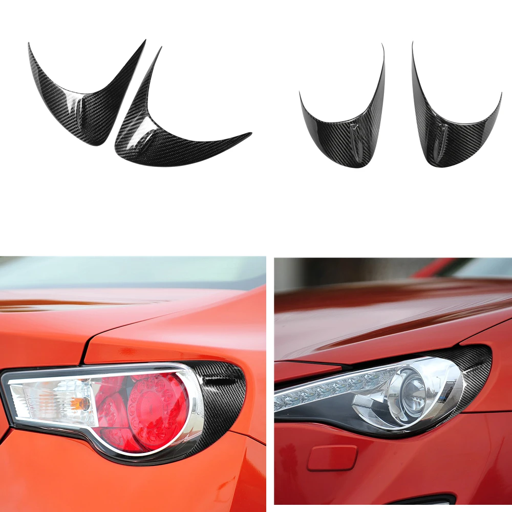 Carbon-Fiber-Headlight-Brow-Eyebrow-Eyelid-For-Toyota-GT86-Subaru-BRZ ...