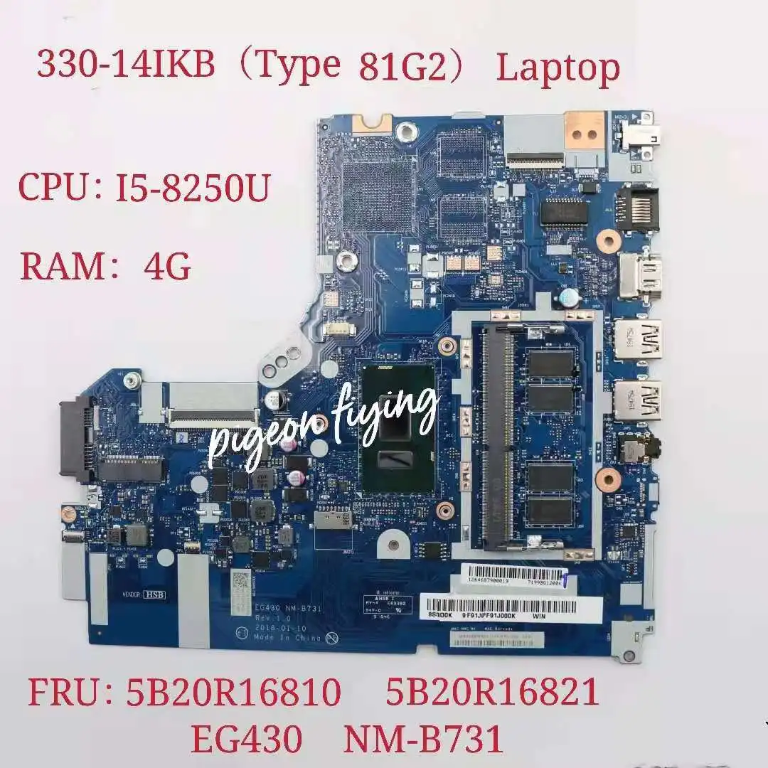EG430-NM-B731-for-Lenovo-Ideapad-330-14IKB-Type-81G2-Laptop-Motherboard ...