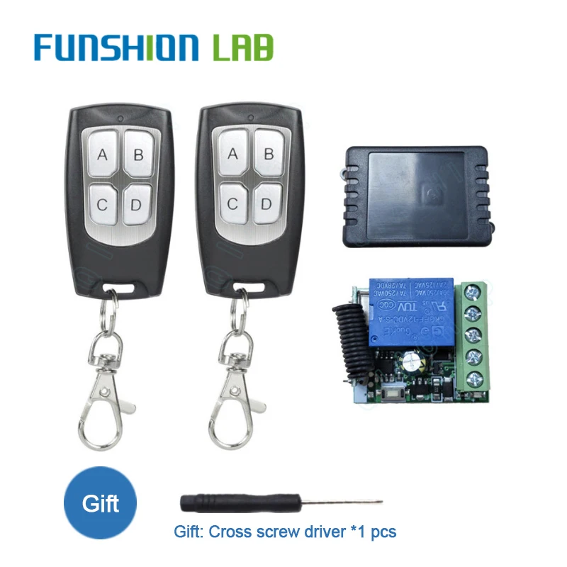 FUNSHION-433-Mhz-Universal-Wireless-Remote-Control-Switch-DC12V-1CH ...