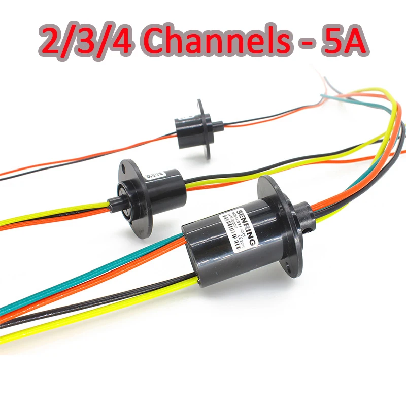Micro Slip Ring 2/3/4 Channels 5a 12.5mm Rotate Dining Table Slip Ring ...