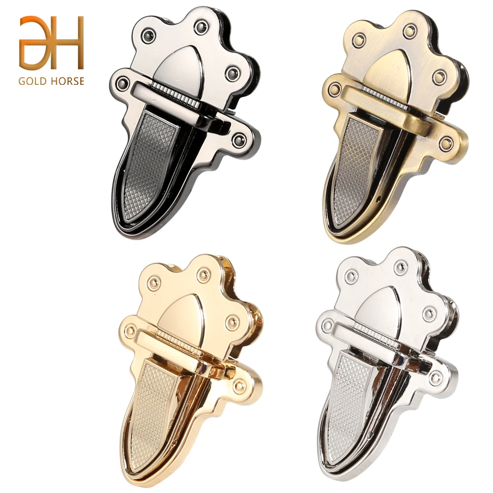 4.1CM Metal Clasp Tongue Lock Push Locks Closure Parts for DIY Women ...